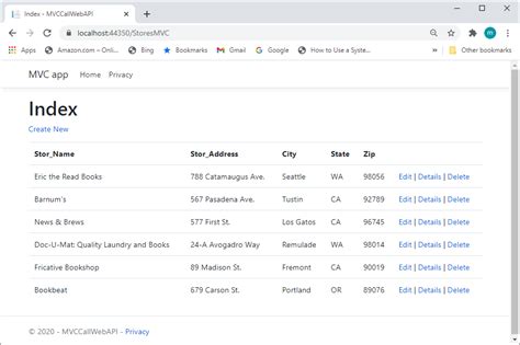Consume Web Api By Mvc In Net Core 3 Webrequest