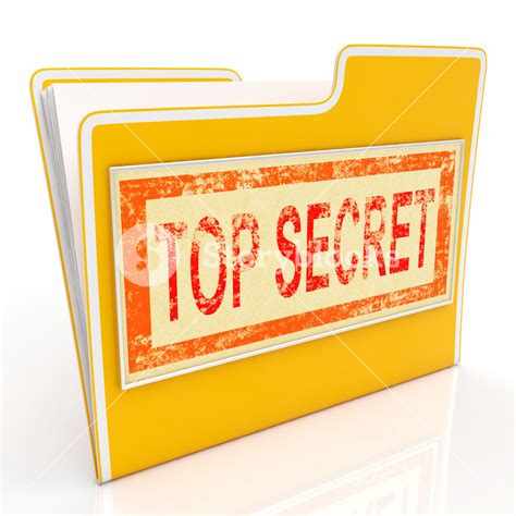 Top Secret File Shows Private Folder Or Files Royalty Free Stock Image