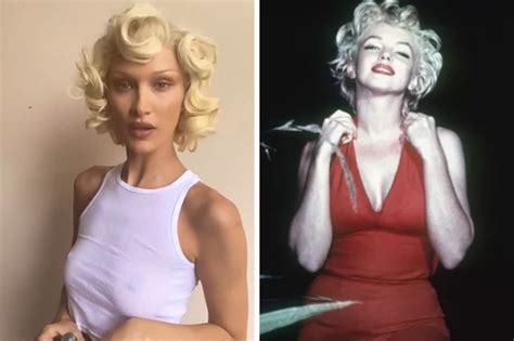 Bella Hadid Surge Deslumbrante Cabelo Marilyn Monroe E Blusinha