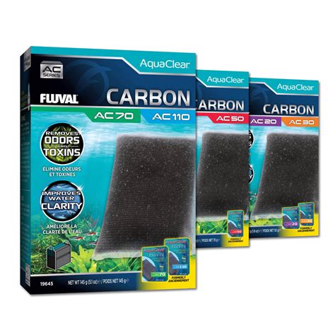 Activated Carbon For Aquarium Power Filter Fluval Aquaclear