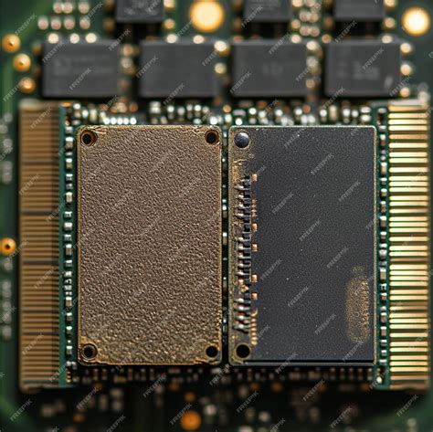 Closeup Of A Solidstate Drive Ssd With The Casing Opened To Reveal The Nand Chips And Controller
