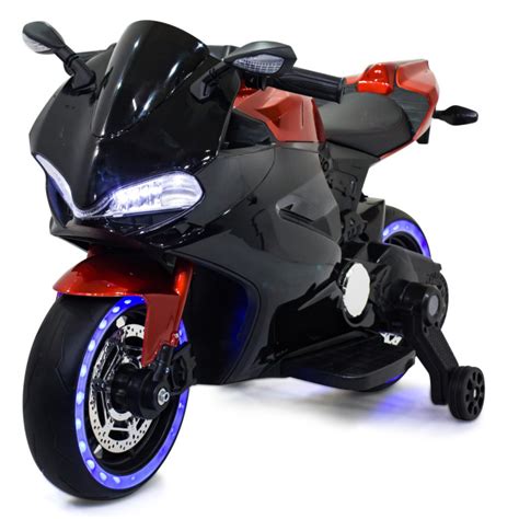 Детский электромотоцикл Ducati Red Black (12V, EVA, ручка газа) - FT ...