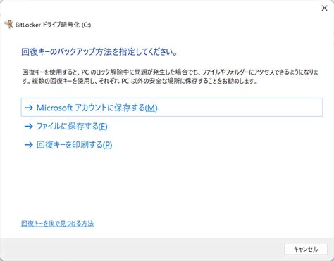 【windows 10 11】bitlocker回復キーを確認・保存する方法 デバイス暗号化を設定している場合は絶対に保存を