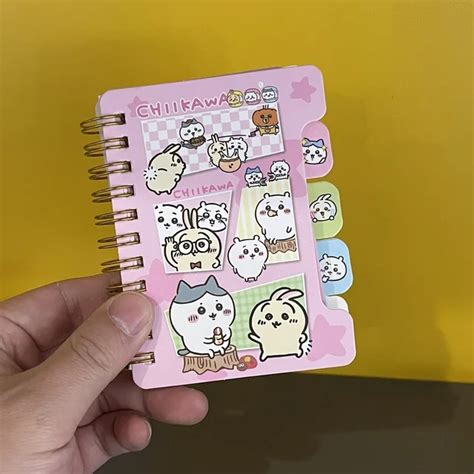 Miniso Chiikawa Portable Notepad Small Notebook Chiikawa Plush