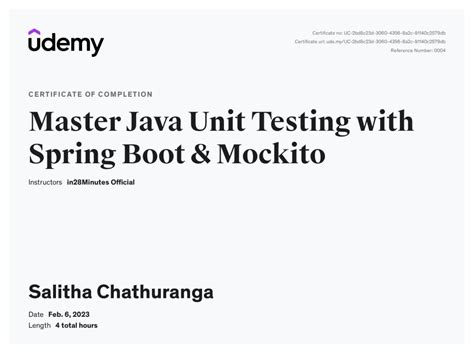 salitha chathuranga on linkedin udemy course completion certificate