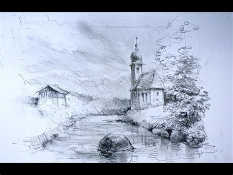 Landschaften Zeichnen Mit Bleistift F Anf舅ger
