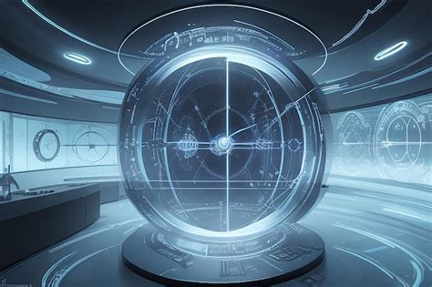 Premium AI Image Futuristic Quantum Time Manipulation Lab