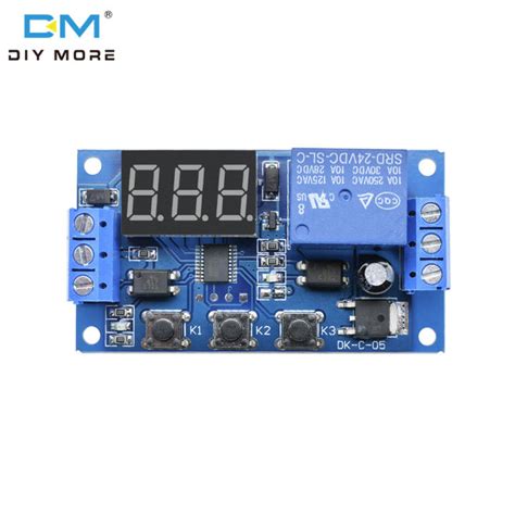 diymore 24V 1 ชองสญญาณรเลยหนวงเวลาโมดลควบคมการแสดงผลแบบดจตอล