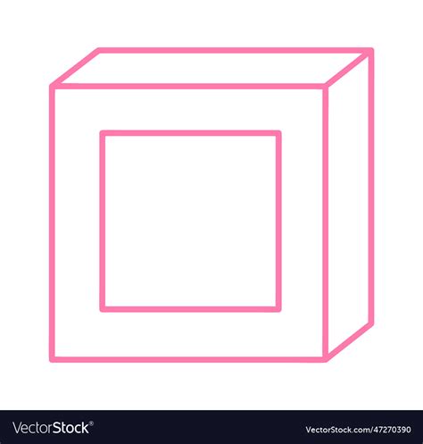 Linear Square Element Royalty Free Vector Image