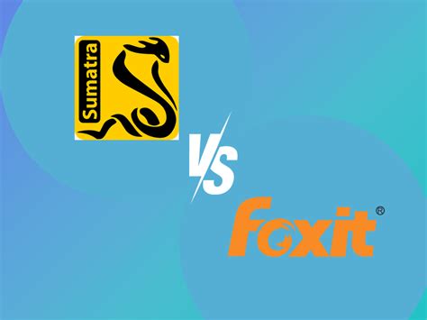 Sumatra PDF Vs Foxit Fill