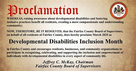 Celebrating Developmental Disabilities Inclusion Month In Fairfax