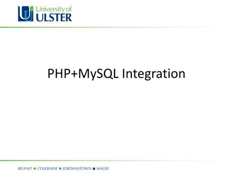Ppt Phpmysql Integration Powerpoint Presentation Free Download Id