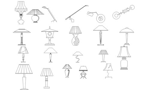 Lamp Block In AutoCAD Drawing Lamp Block In AutoCAD Drawing