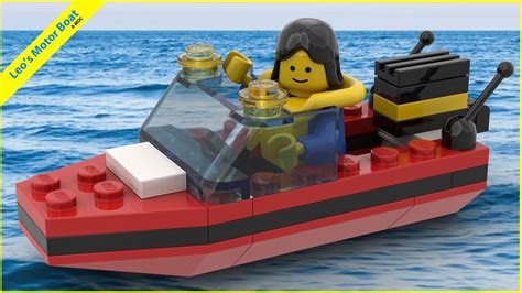 Lego Moc Leos Motor Boat By Frankcoupal Rebrickable Build With Lego