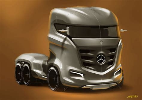 Mercedes Benz Axor Truck Concept Car Body Design