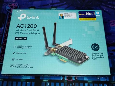 TP-LINK Archer T4E AC1200 Wireless Dual Band PCI Express Adapter ...