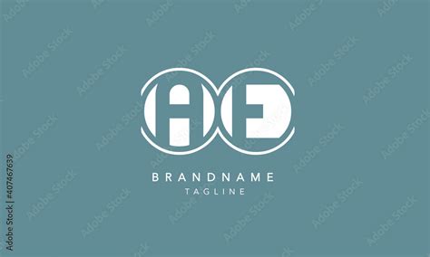 AE Alphabet Letters Initial Circle Icon Logo Stock Vector Adobe Stock