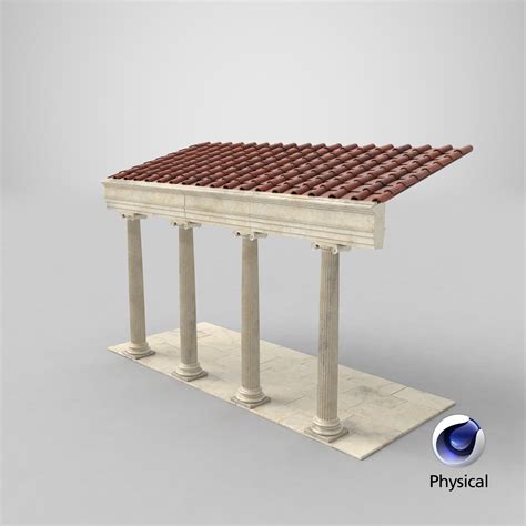 Classic Ionic Portico 3d Model Turbosquid 1917158