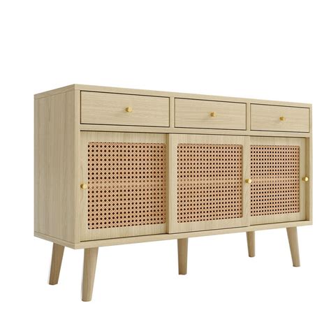 Rutaqian Sideboard Sideboard Kommode Mit 3 Schubladen Und 3