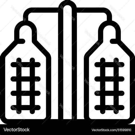 Bioreactor Icon Showing Tanks Connected With Pipes