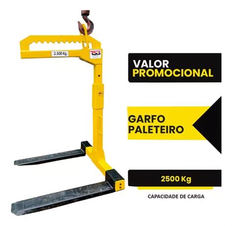 Garfo Paleteiro Para Munck Garfo Porta Palete Cap 2500kg