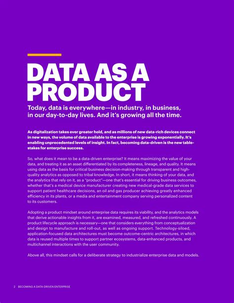 Becoming A Data Driven Enterprise Pdf