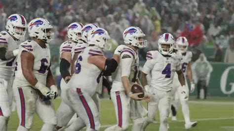 Sideline Access Qb Josh Allen Powers His Way In For A 9 Yard Td
