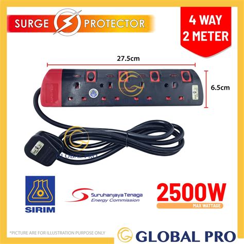 [sirim] 𝐆𝐋𝐎𝐁𝐀𝐋 𝐏𝐑𝐎 5mtr White Series Portable Extension Trailing Socket Power Socket Extension