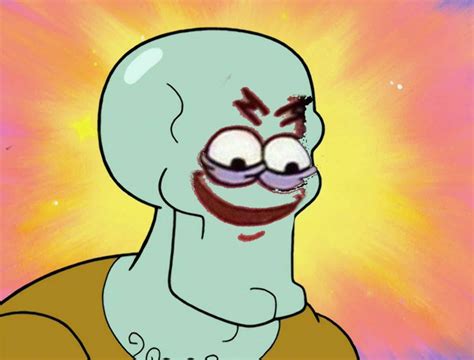 Handsome Squidward With Patricks Evil Face By Tabrizshadow On Deviantart