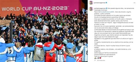 La Frase AutocrÍtica Del Dt De La Selección Argentina Femenina Luego