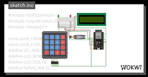 Esp32keypaddoor Wokwi Esp32 Stm32 Arduino Simulator