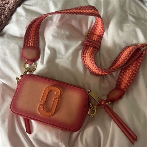 Pink Marc Jacobs Snapshot Bag Barely Used No Depop