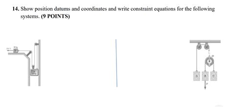 Solved Show Position Datums And Coordinates And Write Chegg Com