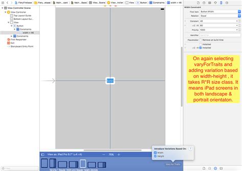Ios What Is Vary For Traits In Xcode Stack Overflow