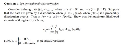Question 1 Log Loss With Multiclass