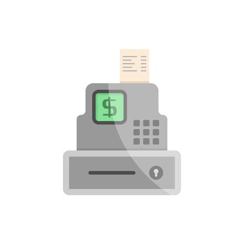 Icône De Distributeur Automatique De Billets Dans Un Style Plat