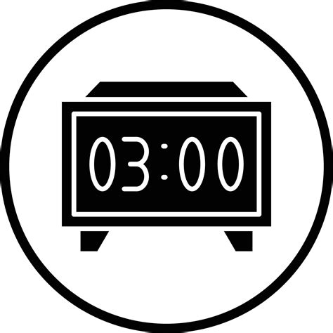 Digital Clock Vector Icon Design Vector Art At Vecteezy