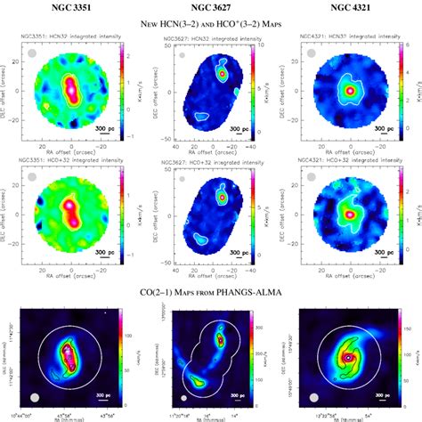 Integrated Intensity Maps At 6 Resolution Of Ngc 3351 Ngc 3627 And Download Scientific