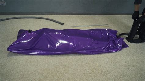 Purple Vacuum Bed With Inflatable Mattress And Inflatable Pear Gag Vacuum Dreams Clips4sale