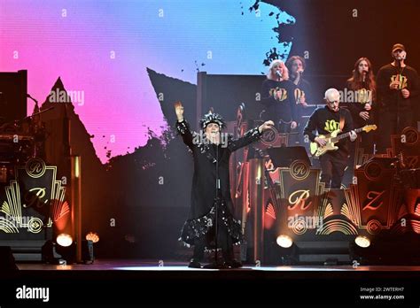 Nelson Mandela Forum Florence Italy March Renato Zero Performs During Renato Zero