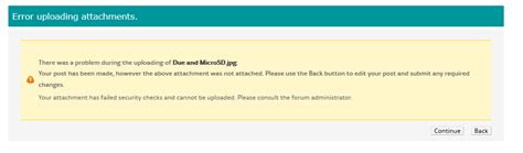  Photo Upload Fails Security Checks General Discussion