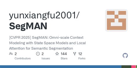 Github Yunxiangfu2001 Segman [cvpr 2025] Segman Omni Scale Context Modeling With State Space