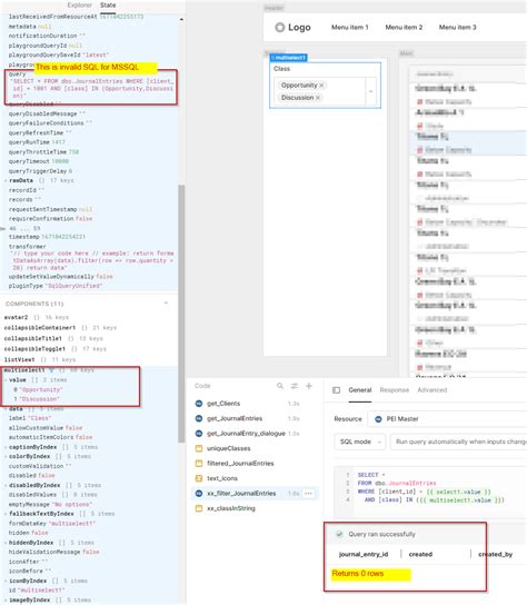 azure sql in list returns empty results 💬 queries and resources retool forum