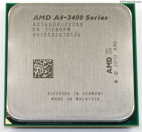 Процессор, AMD A4 3400, 2 ядра, 2.7 GHz, sFM1 – фото, отзывы ...