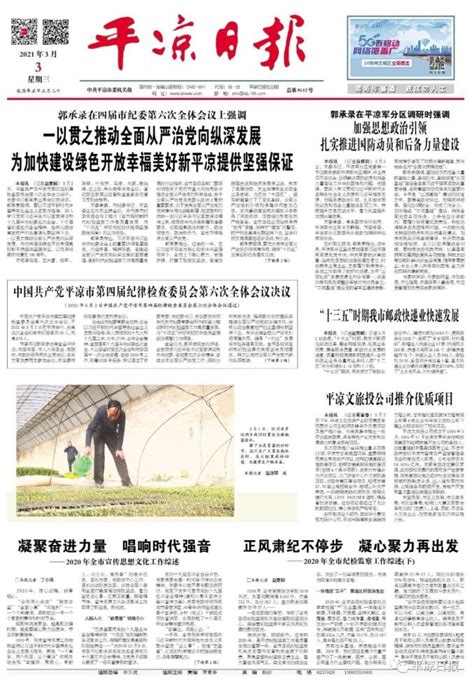 平凉日报速览 2021年3月3日澎湃号·政务澎湃新闻 The Paper