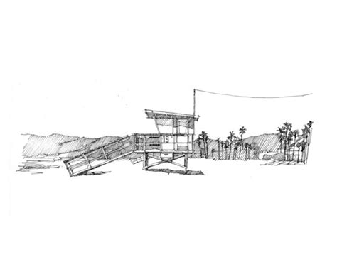 Lifeguard Tower Venice Beach California Print Of Original Etsy