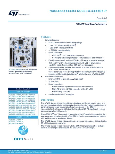 nucleo f401re pdf classes of computers computer architecture
