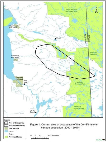 Woodland Caribou Range Map