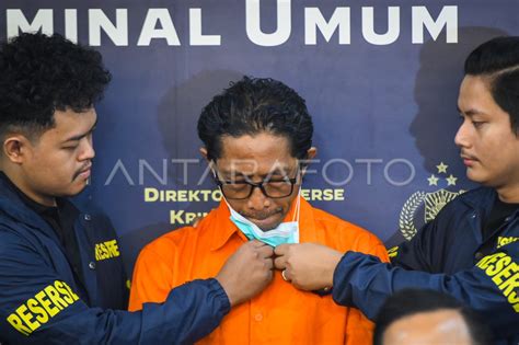 Pengungkapan Tersangka Kasus Pembunuhan Artis Sandy Permana Antara Foto