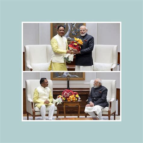 मुख्यमंत्री विष्णु देव साय ने प्रधानमंत्री नरेन्द्र मोदी से की सौजन्य